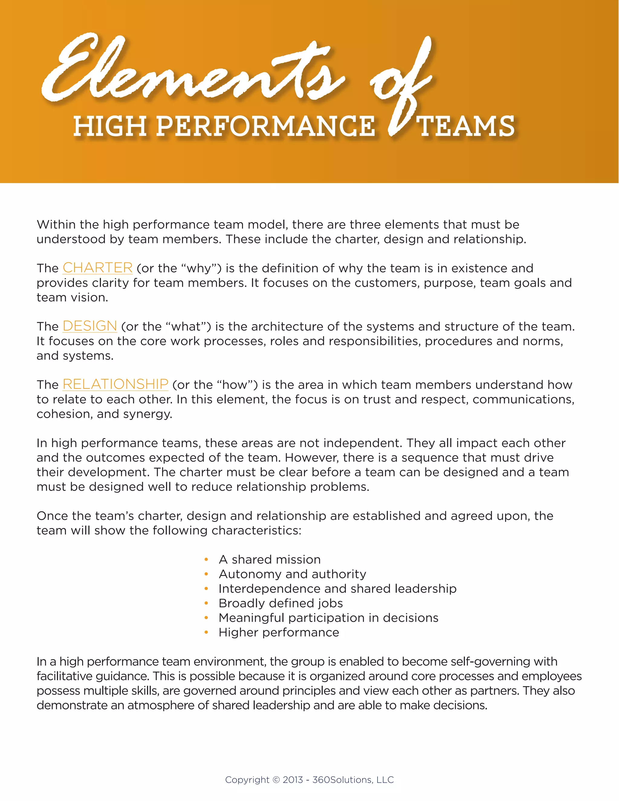 Creating high performance_teams | PDF