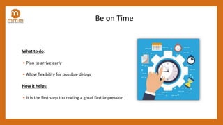 Creating Impactful First Impressions | PPTX