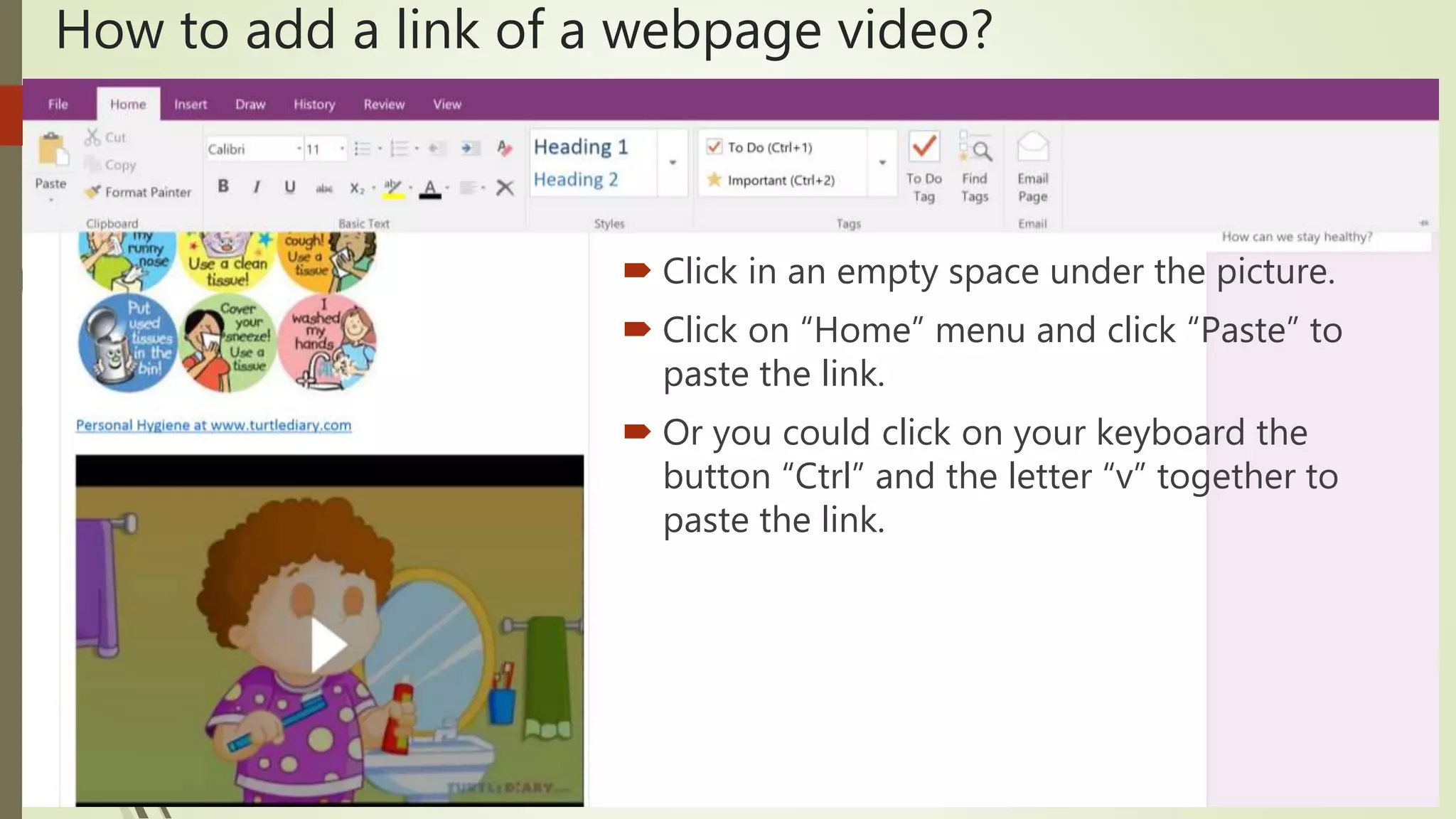 Creating interactive lesson using OneNote | PPT