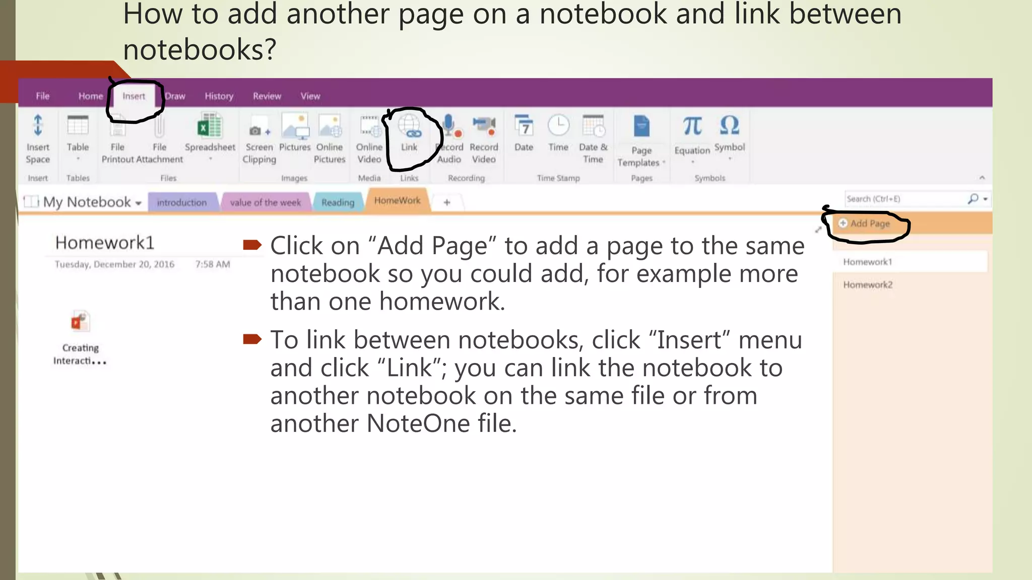 Creating interactive lesson using OneNote | PPT