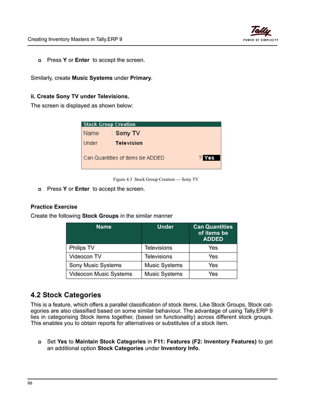 Creating inventory masters in Tally ERP 9 | PDF | Business Accounting ...