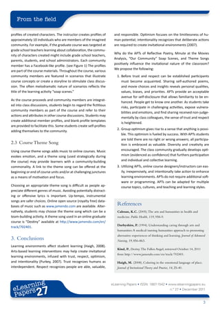 Creating invitational online learning environments using art based ...