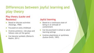 Creating joyful learning within a democratic classroom | PPTX