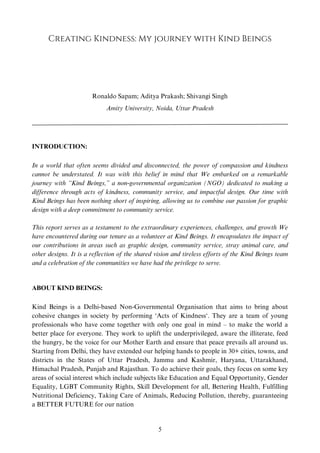 Creating Kindness Our journey with Kind Beings | PDF