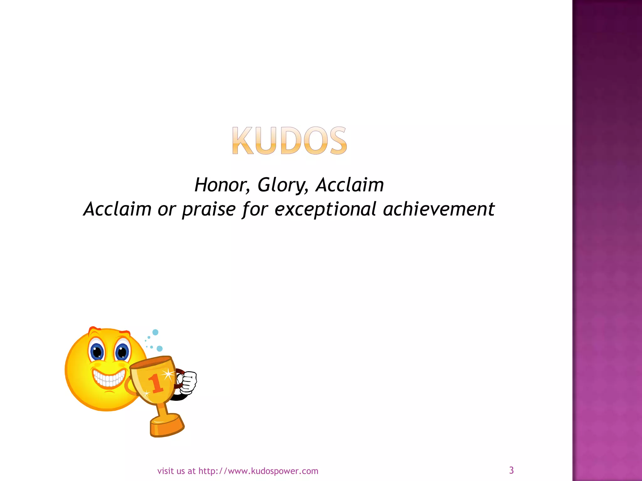 Creating Kudos For Slide Share | PPTX