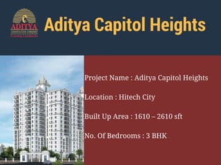 Aditya Constructions Company Hyderabad Projects,Profile,Contact Address ...