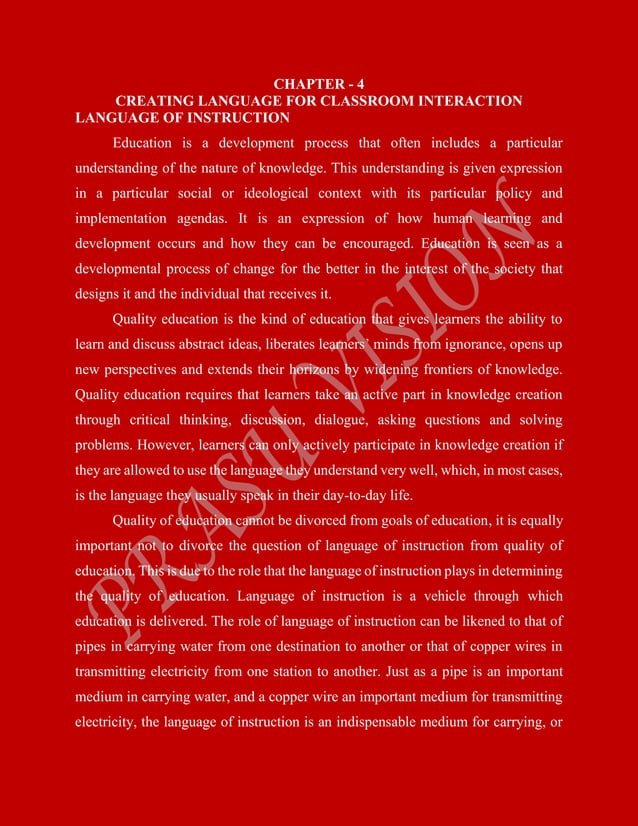 Creating Language For Classroom Interaction Pdf