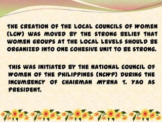 Creating lcws and strenghthening of lcw initiatives | PPTX