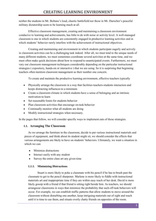 Creating learning environment | PDF