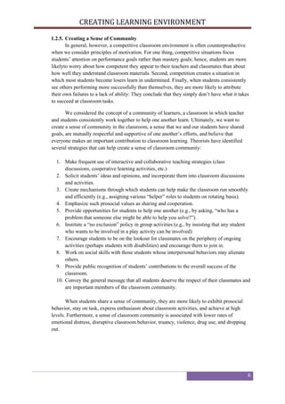 Creating learning environment | PDF