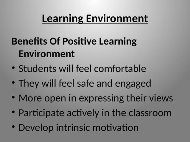 Creatinglearningenvironment 220620064648 365757f1 Pptx