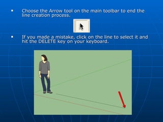 Creating lines in sketchup | PPT