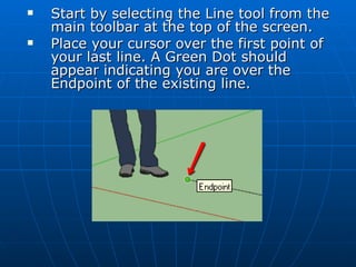 Creating lines in sketchup | PPT
