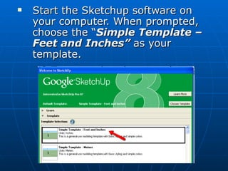 Creating lines in sketchup | PPT