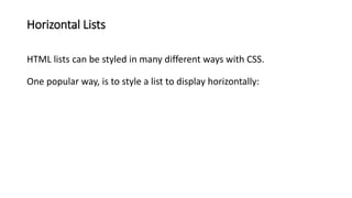 Creating lists | PPT