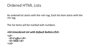 Creating lists | PPT