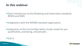 Creating Low-Code Loan Applications using the Trisotech Mortgage ...