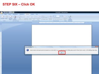 Creating mailing labels from outlook contacts | PPT