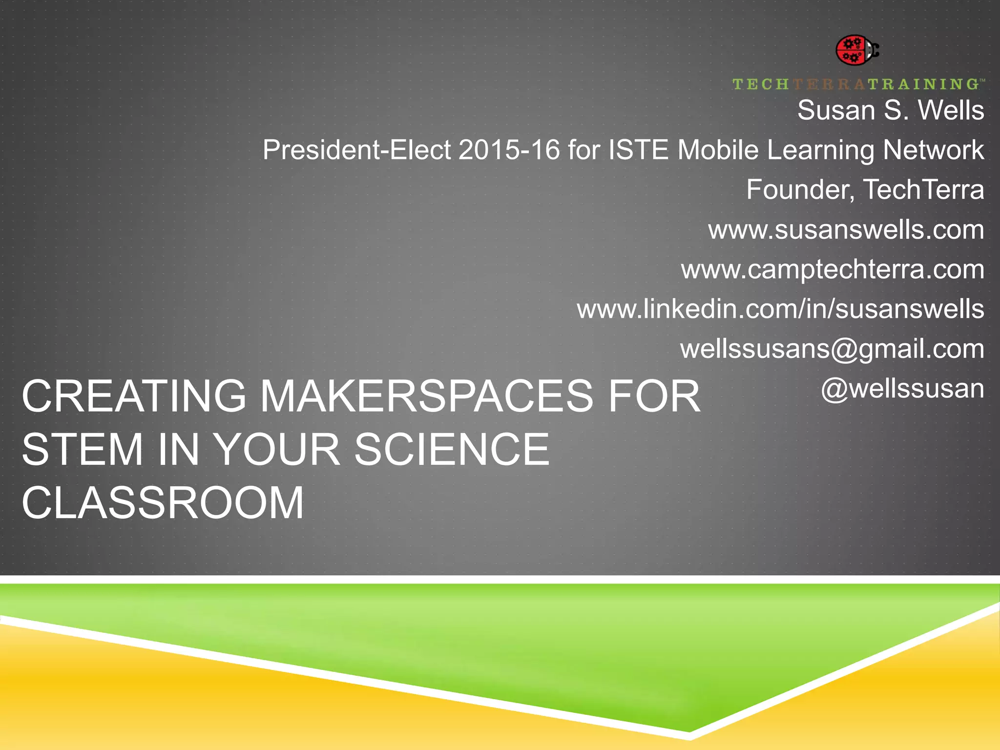 Creating makerspaces for stem in your science classroom | PPT