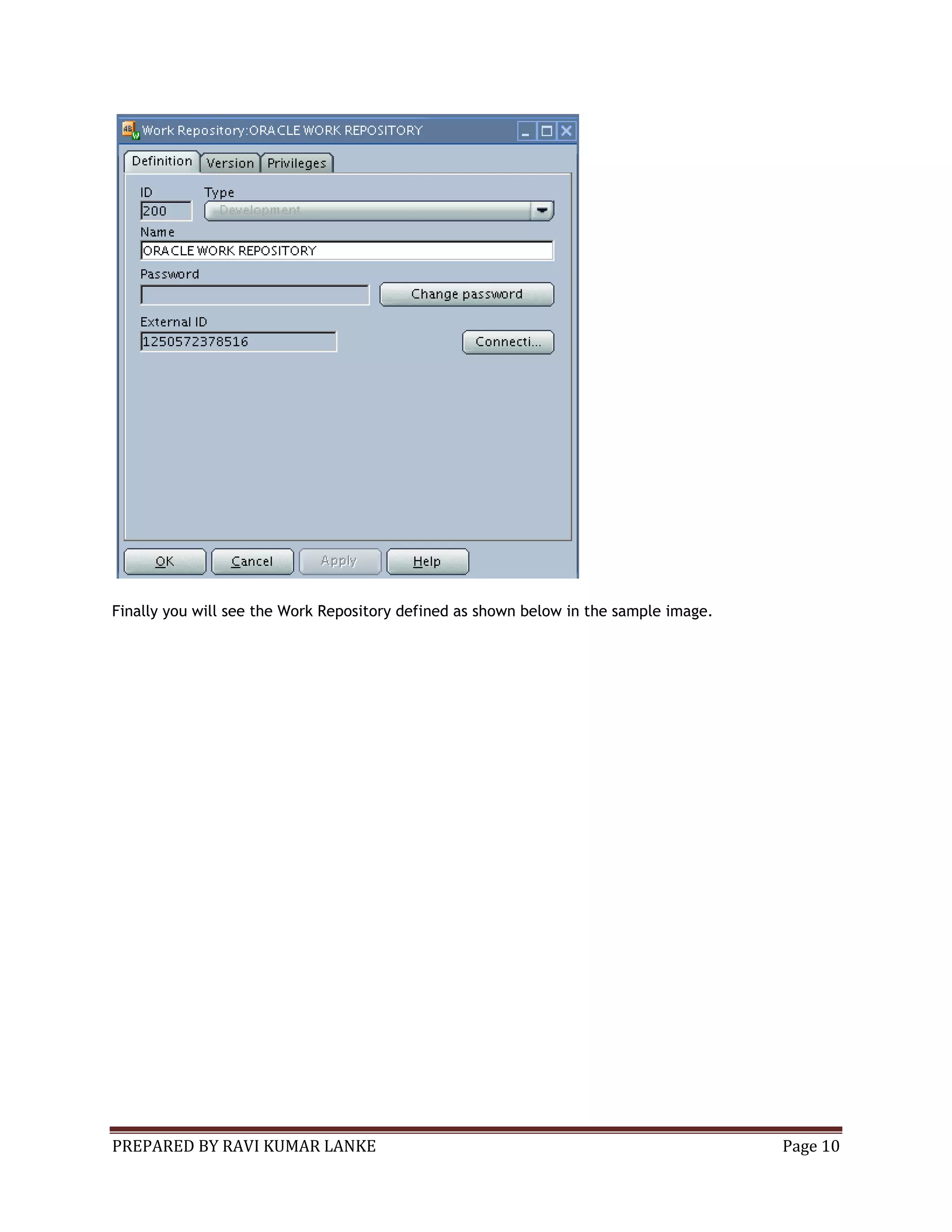 Creating master and work repository | PDF