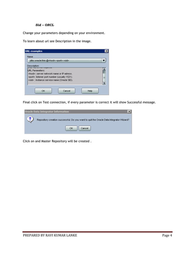 Creating master and work repository | PDF
