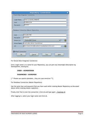 Creating master and work repository | PDF