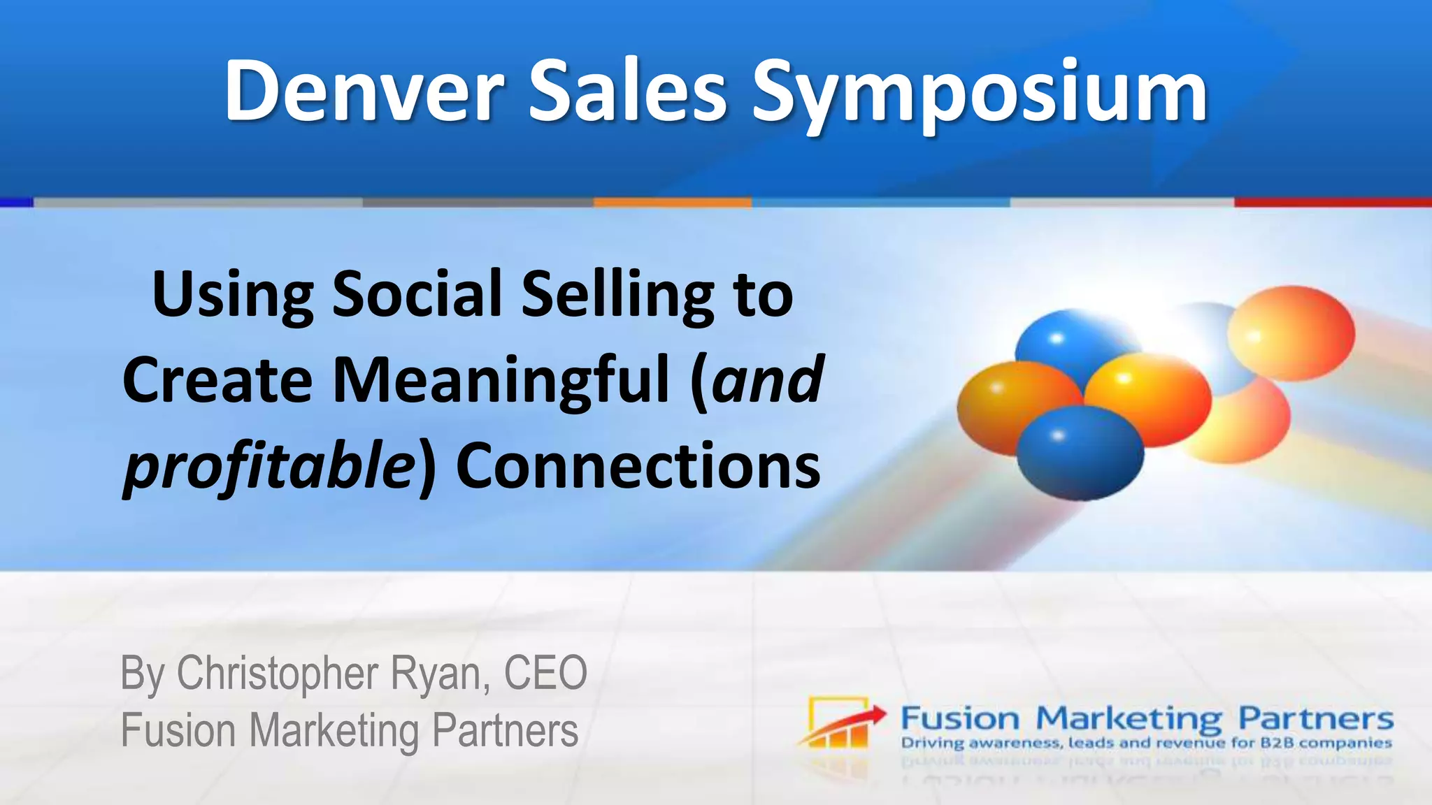 Creating Profitable Sales Connections | PPT