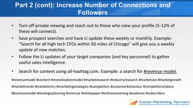 Creating Profitable Sales Connections | PPT