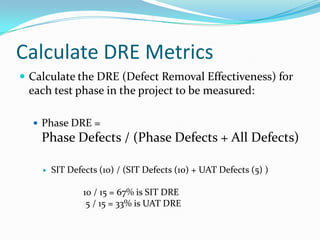 Creating Meaningful Defect Metrics by Harmony Brenner | PPT
