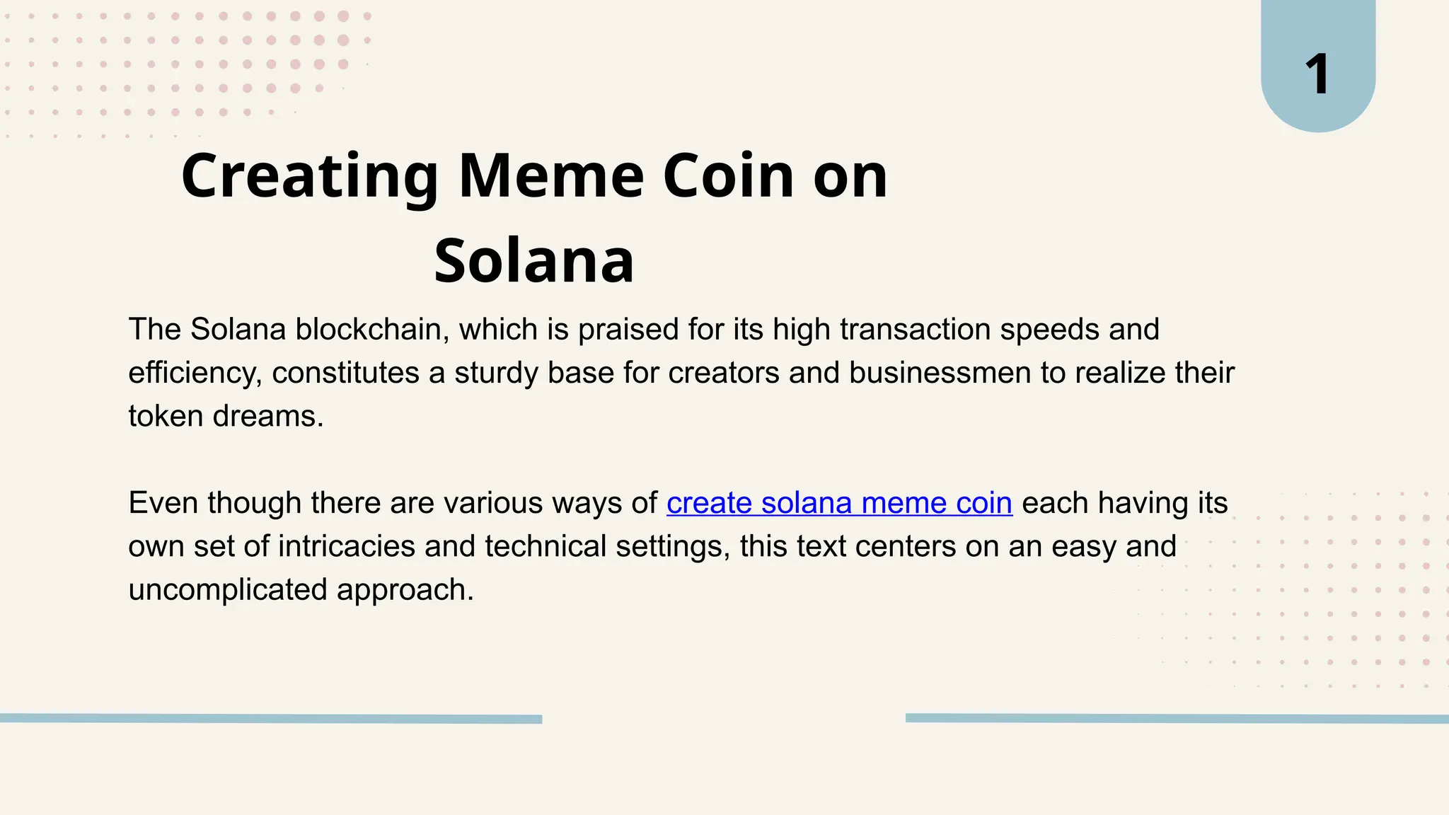 Creating Meme Coin on Solana step by step | PPTX
