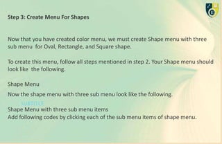 Creating menu in visual basic 6 | PPT