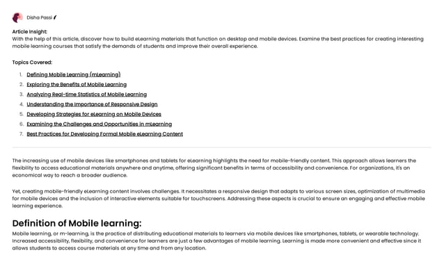 Creating Mobile eLearning Content_ Essential Strategies and Tips. | PPT
