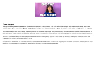 Creating Mobile eLearning Content_ Essential Strategies and Tips. | PPT