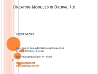 Creating modules in Drupal | PPT