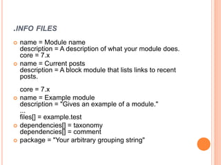 Creating modules in Drupal | PPT