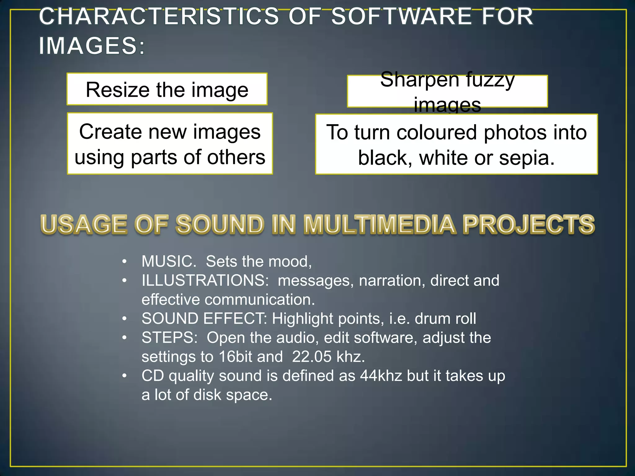 Creating multimedia | PPT