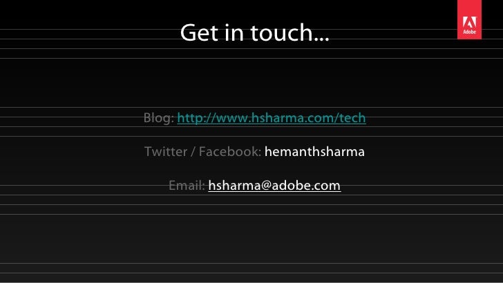 Creating Multiscreen Apps using Adobe Flash Platform