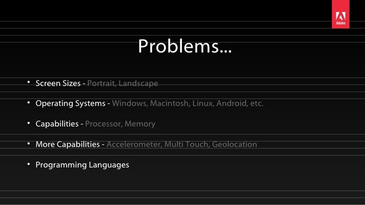 Creating Multiscreen Apps using Adobe Flash Platform