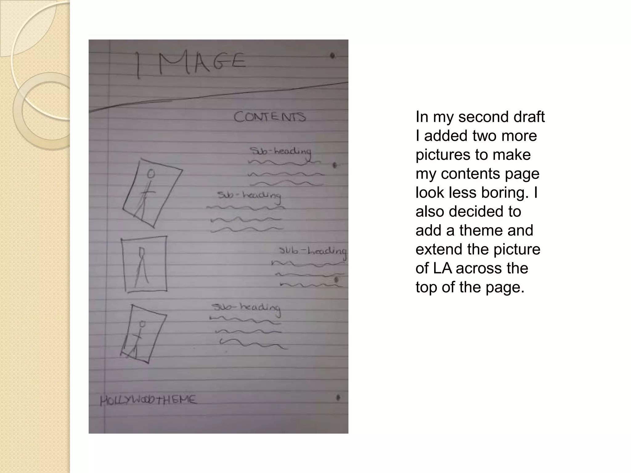 Creating my contents page | PPTX