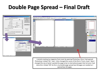 Creating my double page spread | PPT