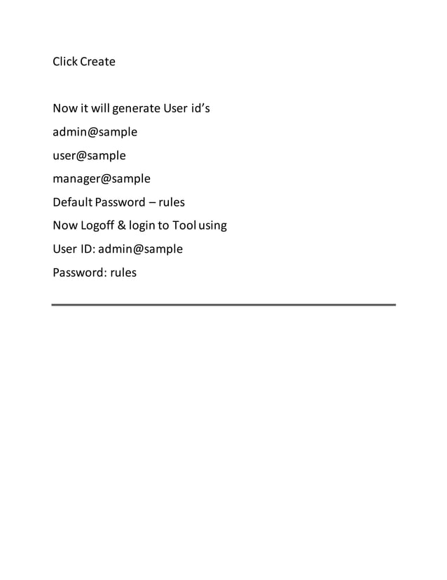 Creating new application | DOCX
