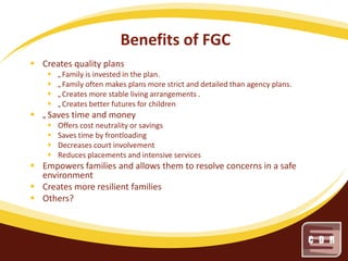 Family Group Conferencing: Creating New Normals for At-Risk Families | PPT