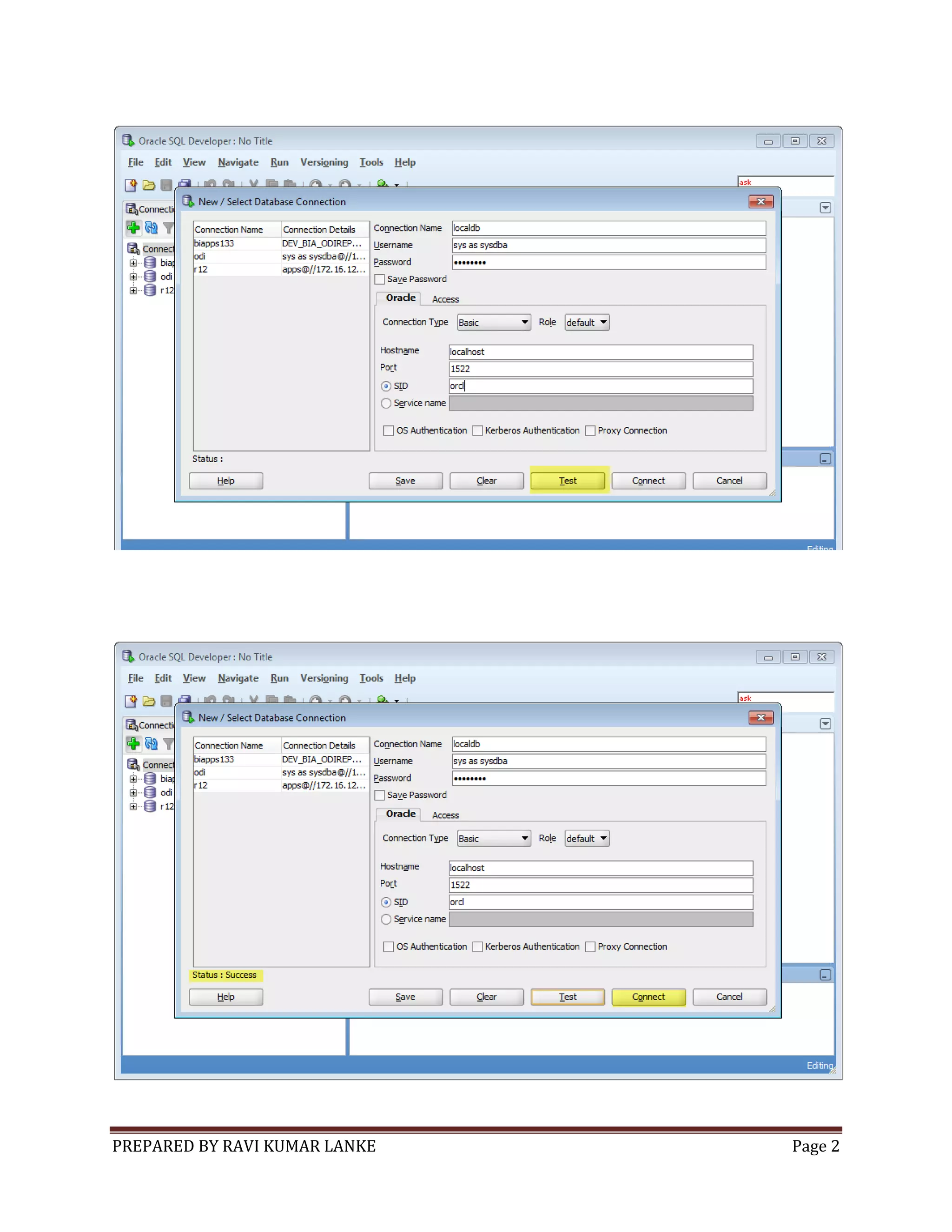 Creating new service name for oracle database | PDF