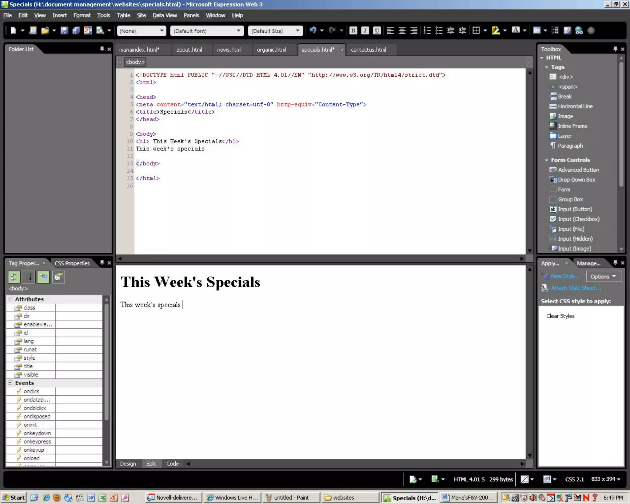 Creating a New Page | PDF | Web Design and HTML | Internet