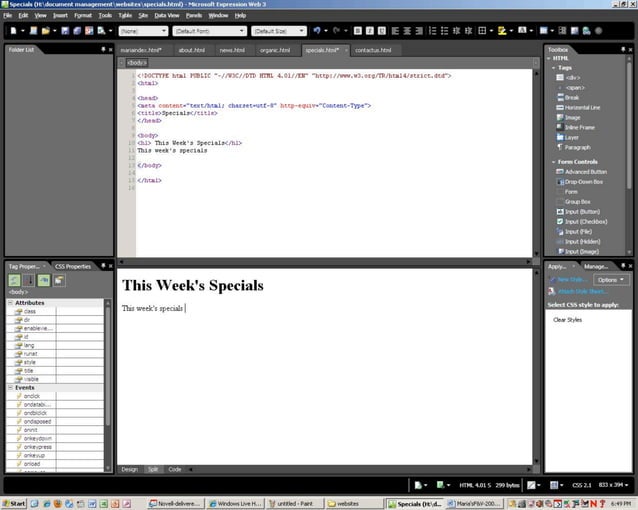 Creating a New Page | PDF | Web Design and HTML | Internet