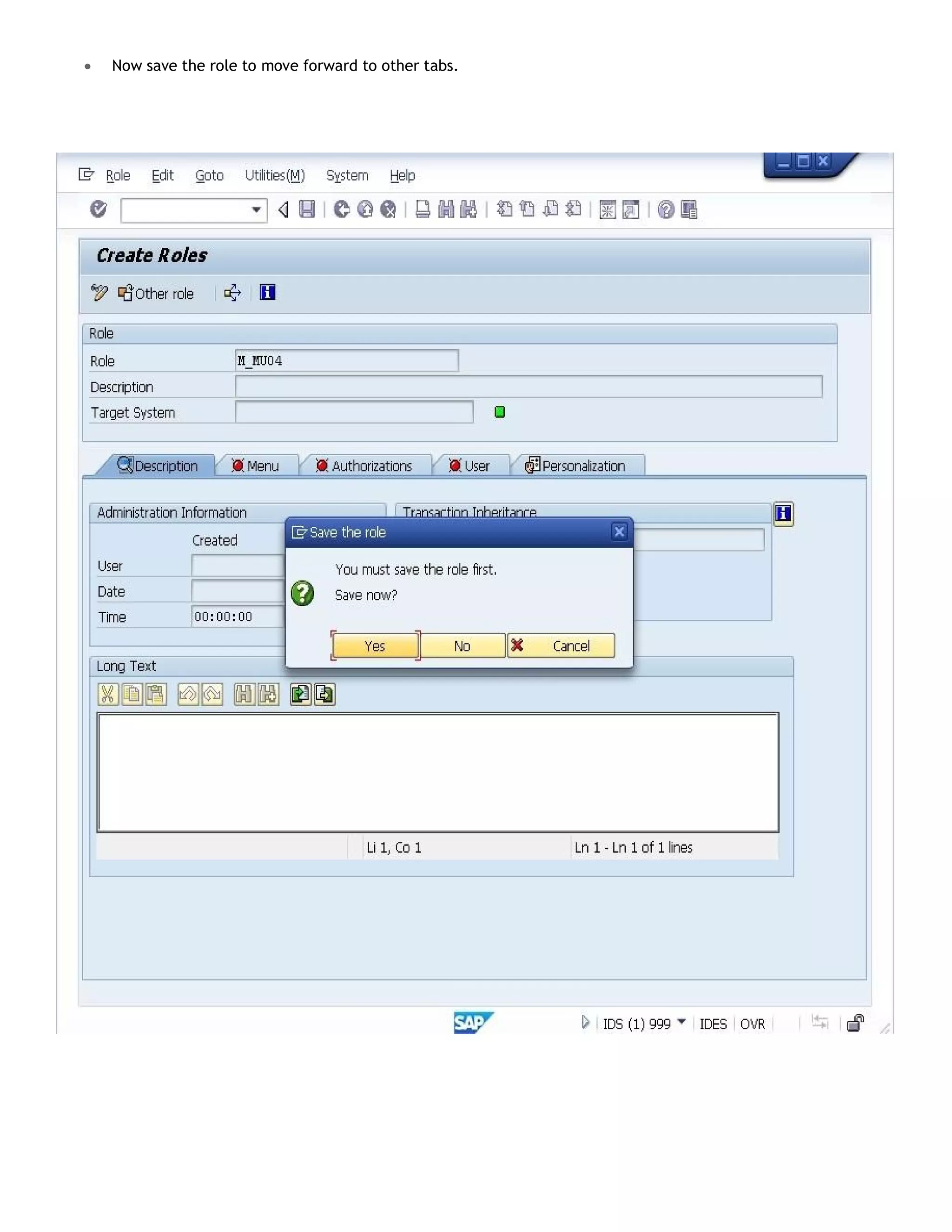Creating new users and roles in sap guide | PDF