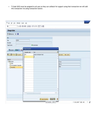 Creating new users and roles in sap guide | PDF