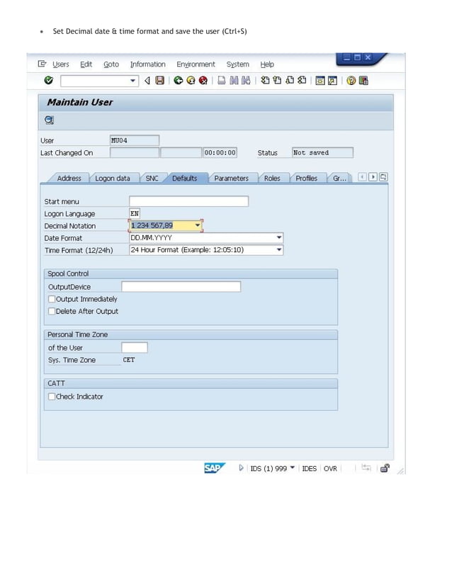 Creating new users and roles in sap guide | PDF | Computing ...