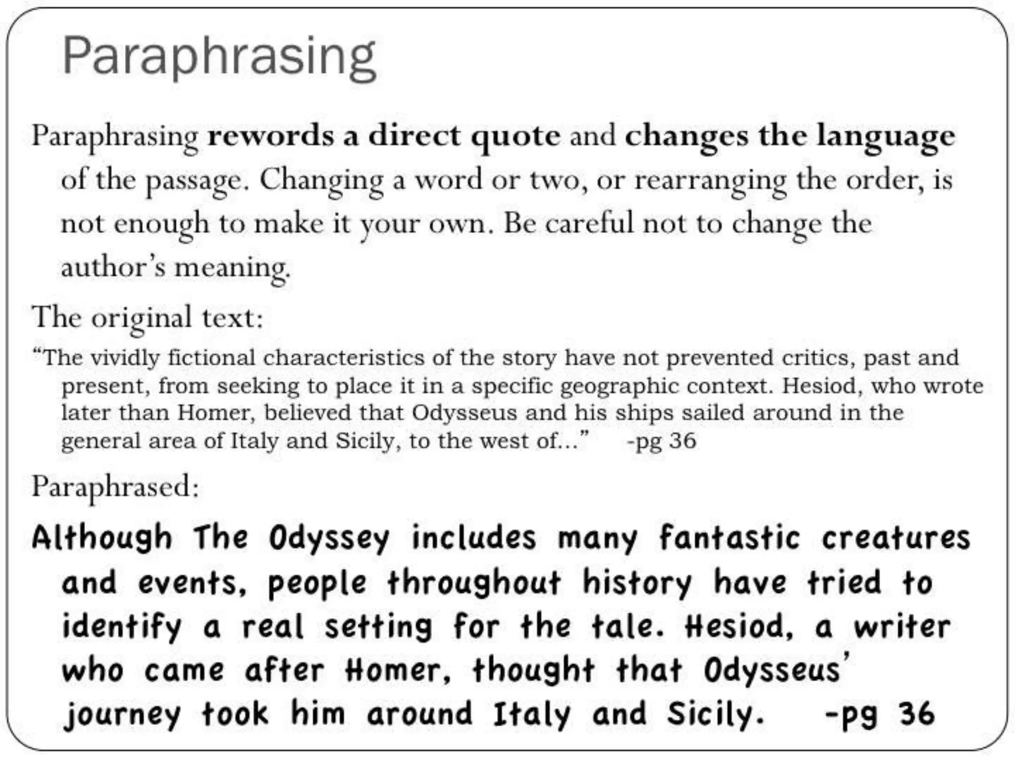 Creating notecards for a research paper | PPT