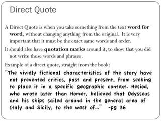 Creating notecards for a research paper | PPT